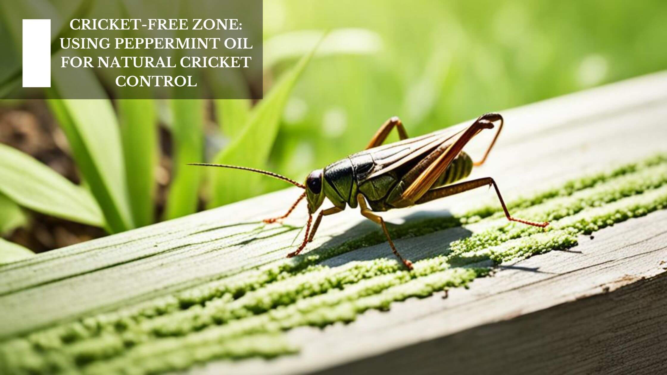 Cricket-Free Zone: Using Peppermint Oil For Natural Cricket Control ...